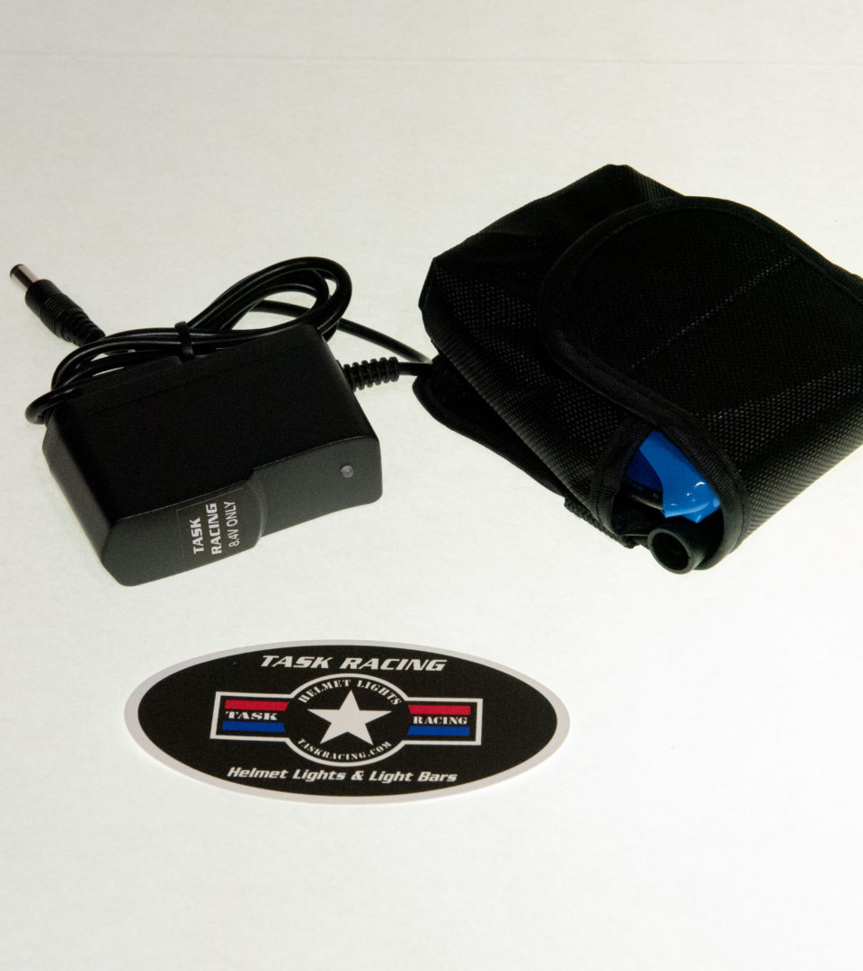 Task Racing 8.4V Helmet Light and Mount - Task Racing